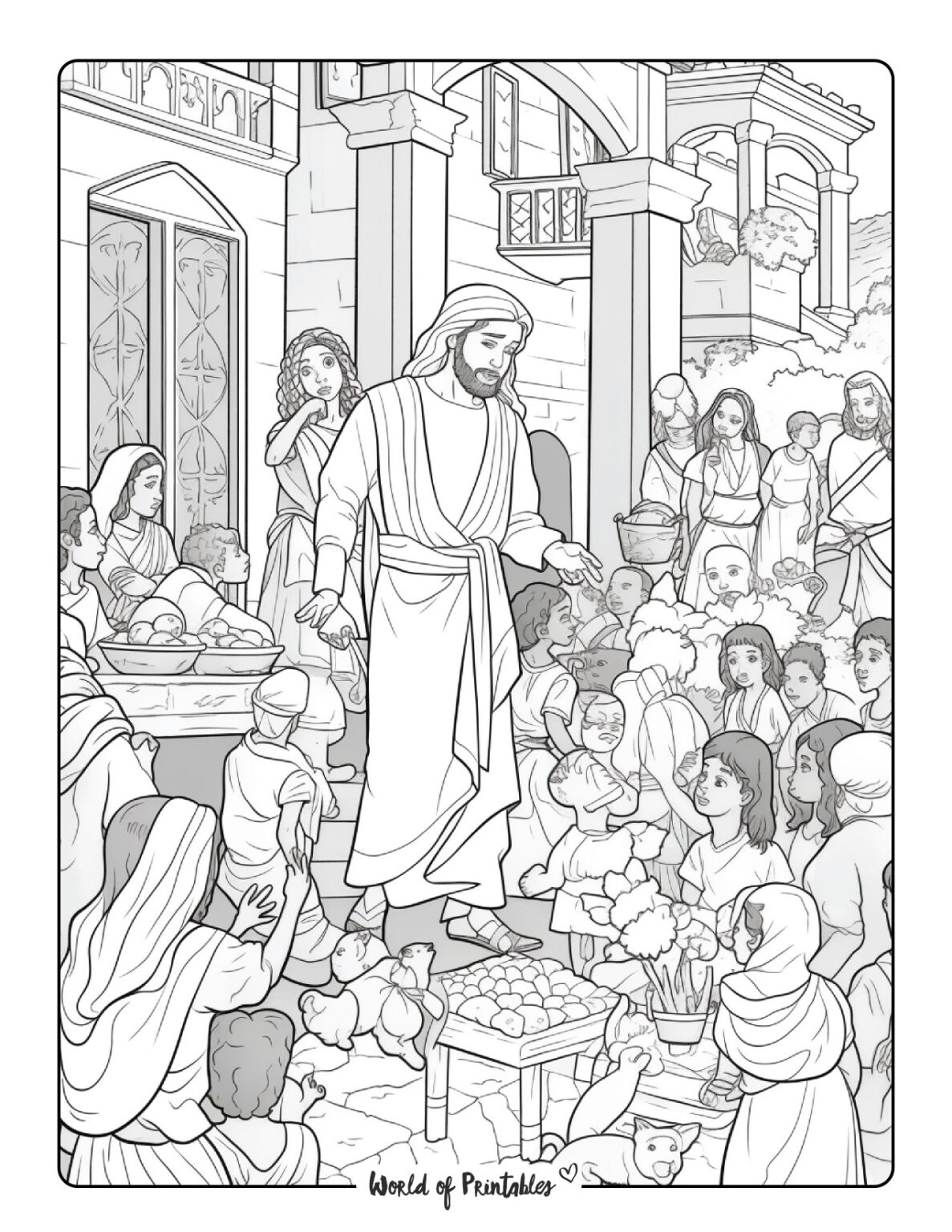Bible Coloring Pages For Kids & Adults - World of Printables