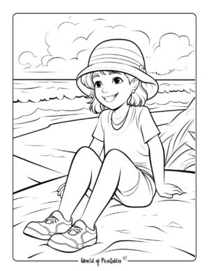 Beach Coloring Pages - World of Printables