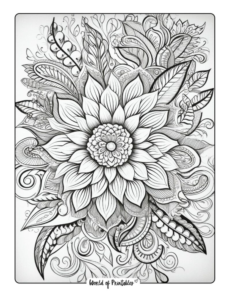 Hippie Coloring Pages - World of Printables