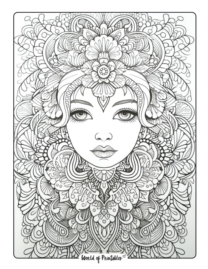 Hippie Coloring Pages - World of Printables