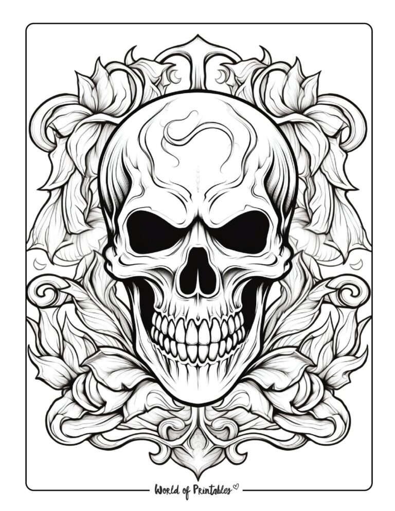Horror Coloring Pages - World of Printables