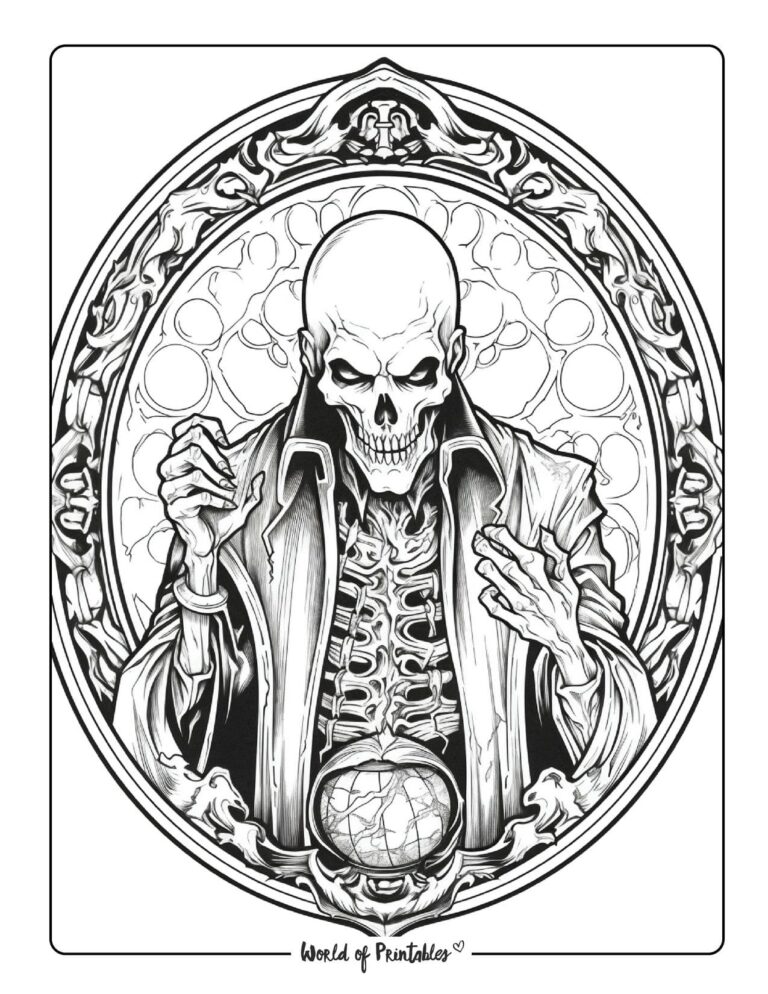 Horror Coloring Pages - World of Printables