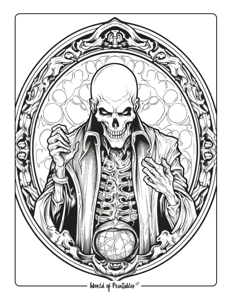 Horror Coloring Pages - World of Printables