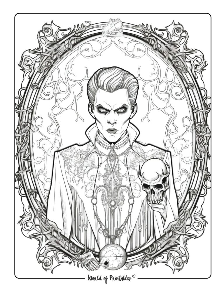 Horror Coloring Pages - World of Printables
