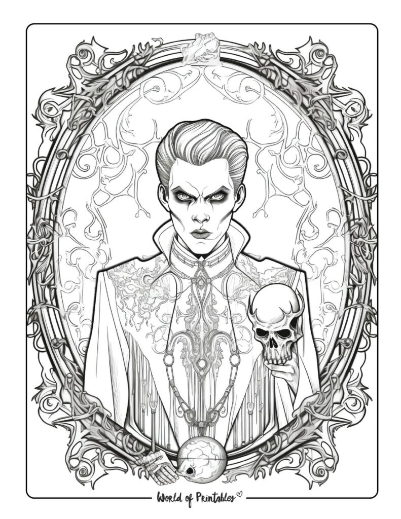Horror Coloring Pages - World of Printables
