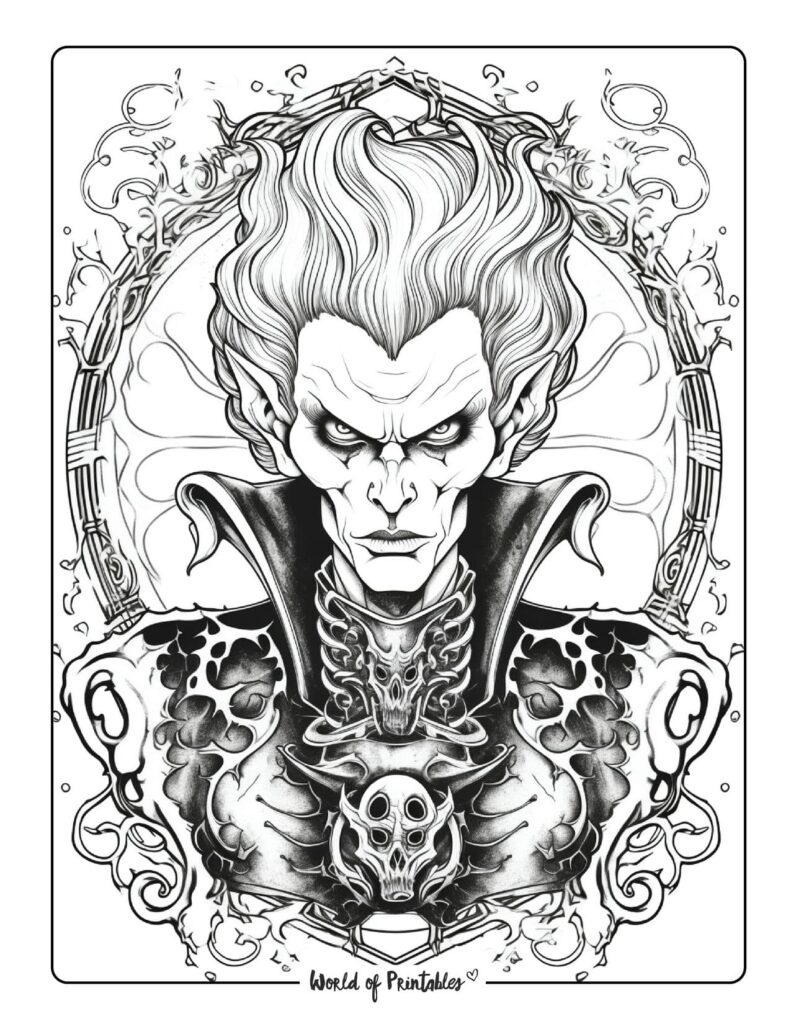 Horror Coloring Pages - World of Printables