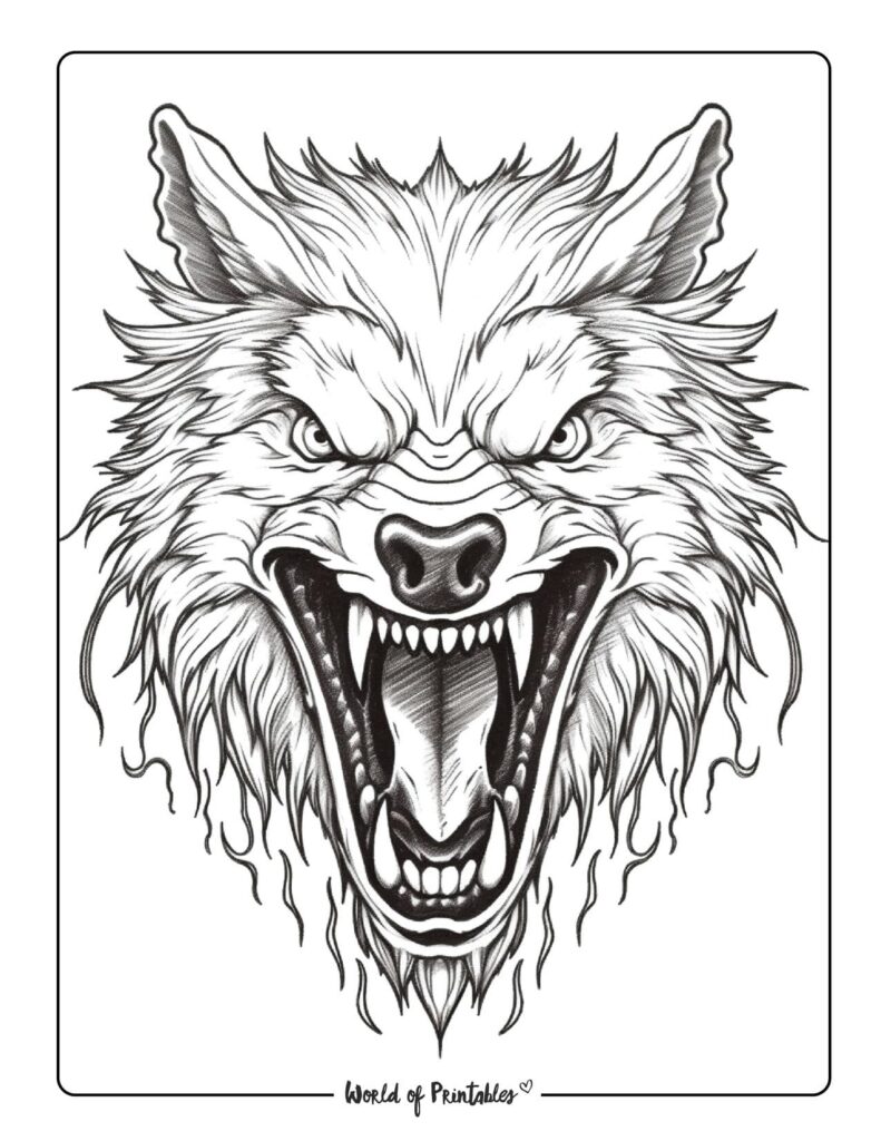 Horror Coloring Pages - World of Printables
