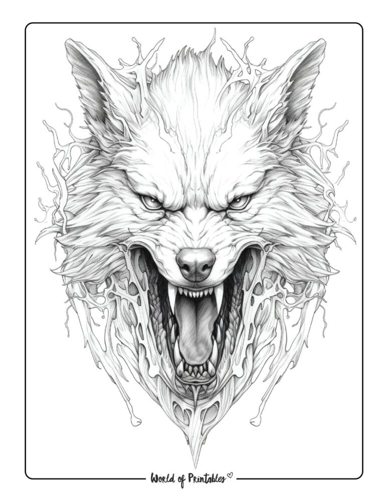 Horror Coloring Pages - World of Printables