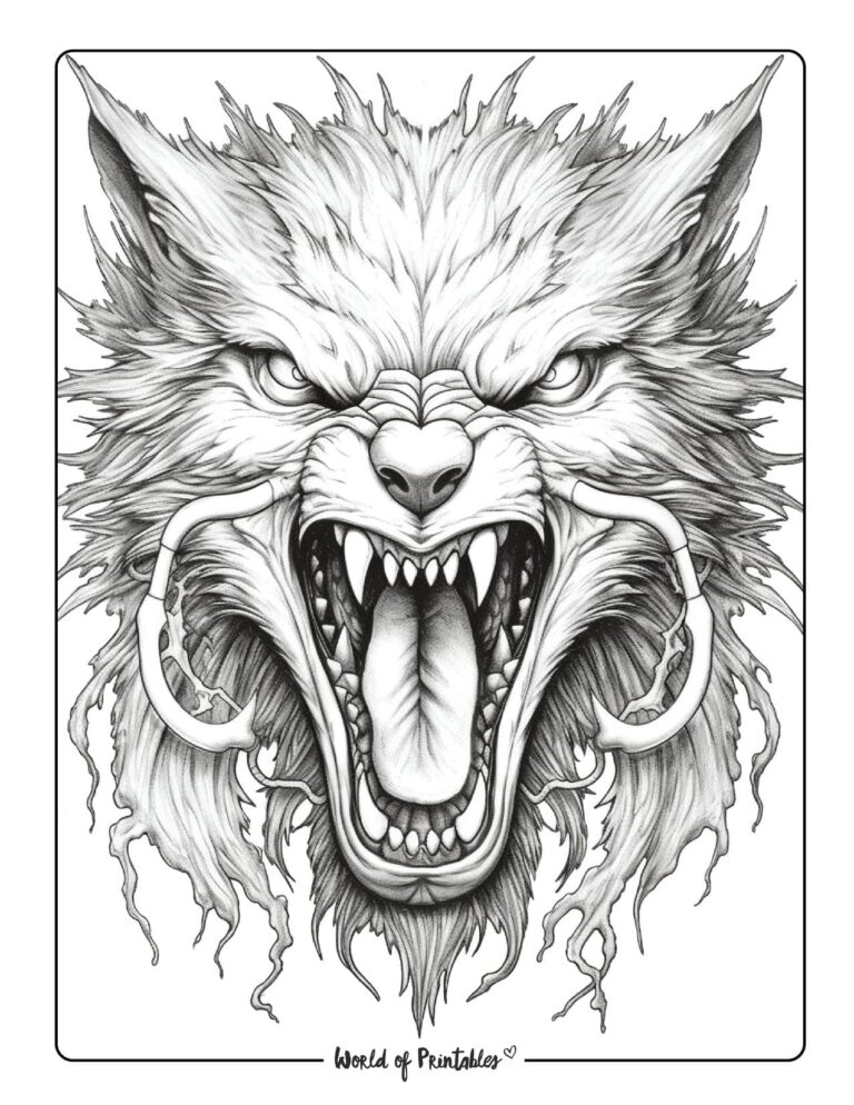 Horror Coloring Pages - World of Printables