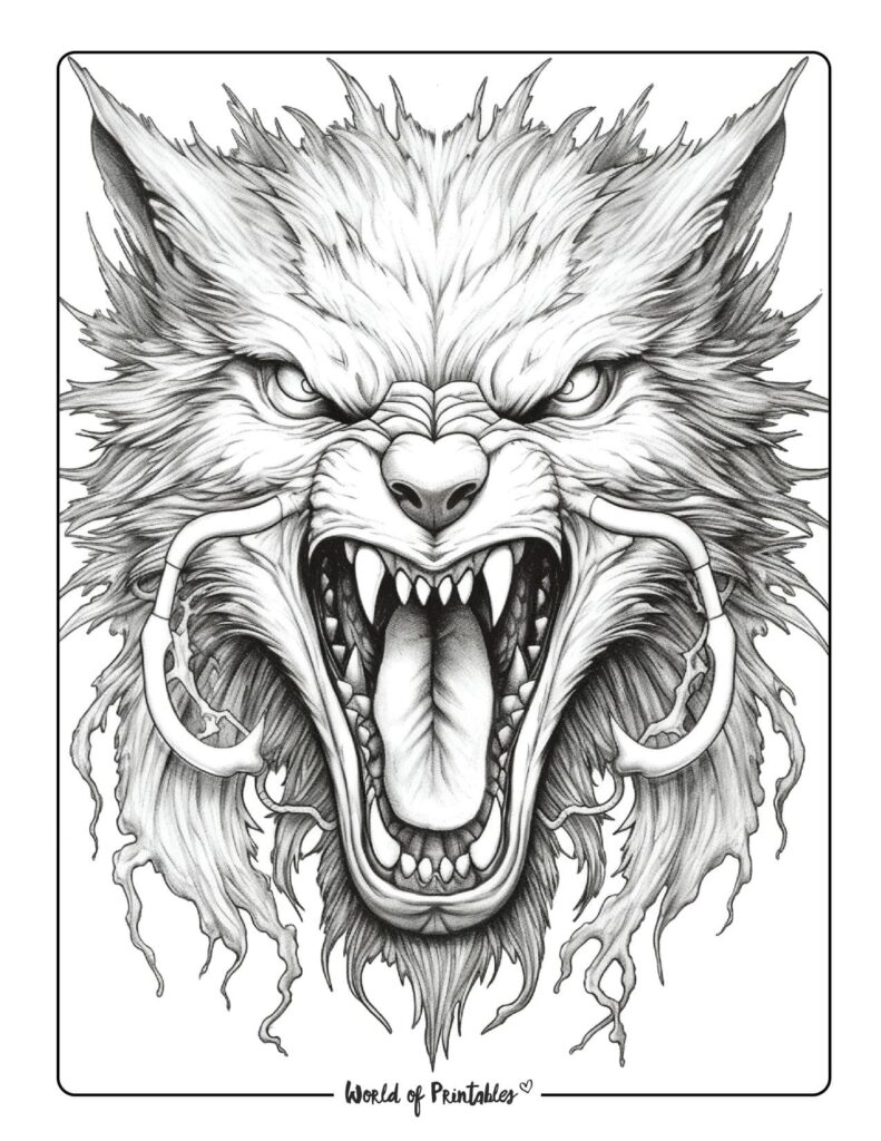 Horror Coloring Pages - World of Printables