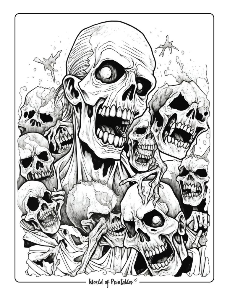 Horror Coloring Pages - World of Printables