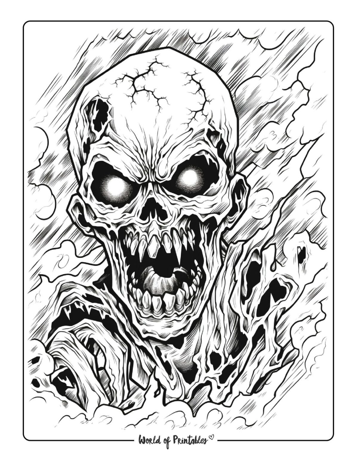 Horror Coloring Pages - World of Printables