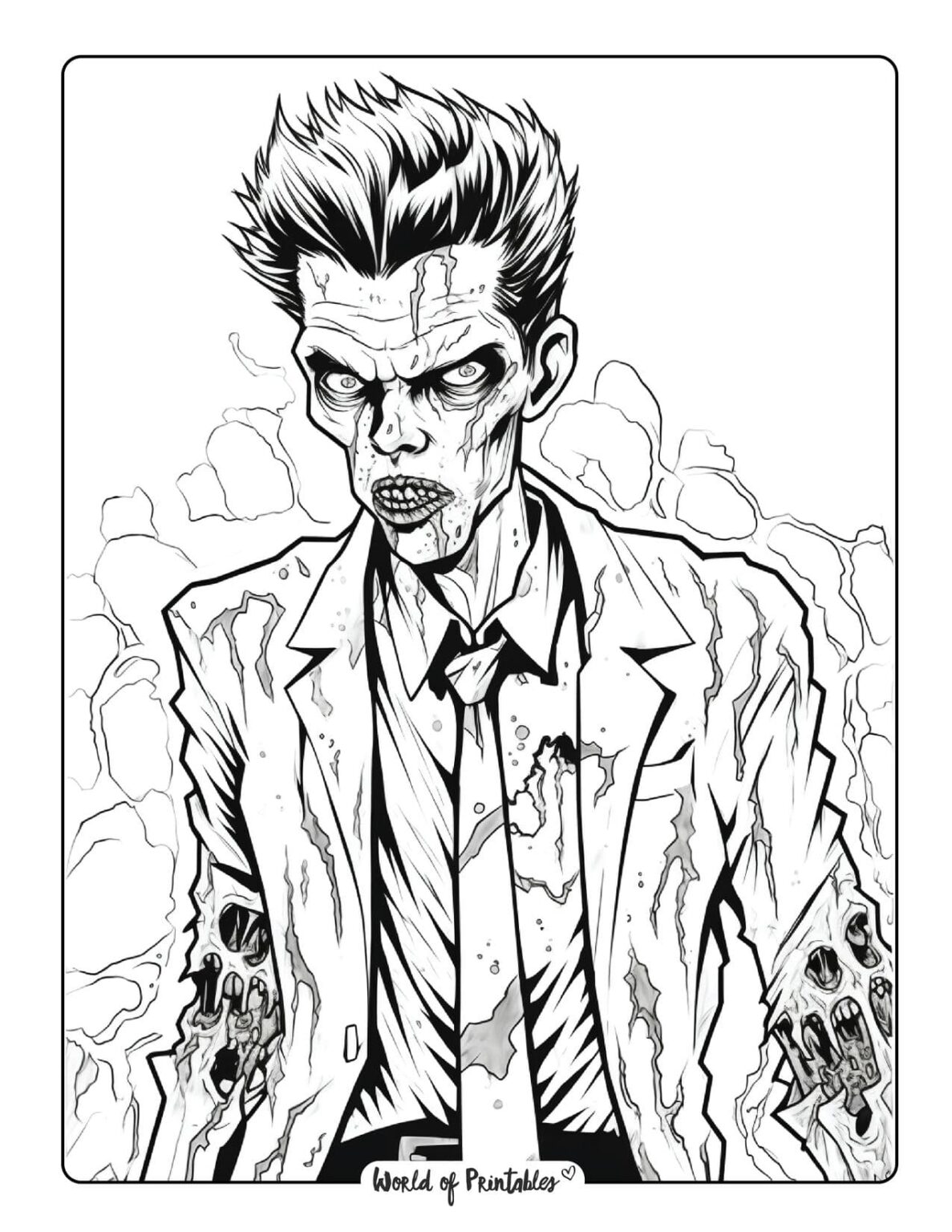 Horror Coloring Pages - World of Printables