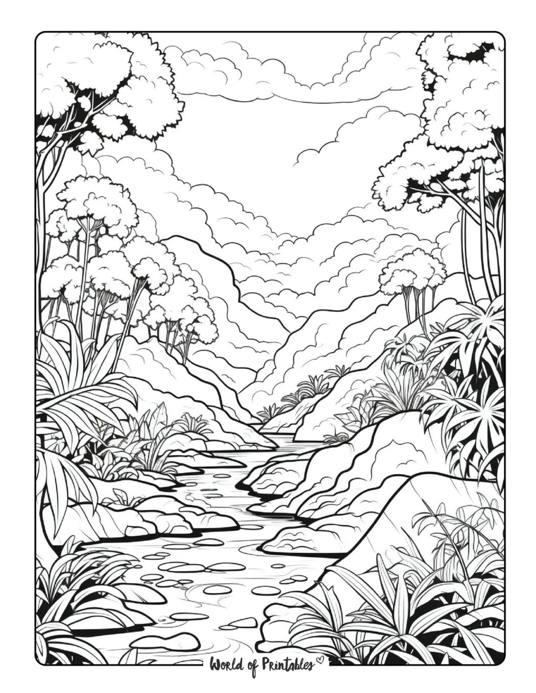 Jungle Coloring Pages - World of Printables