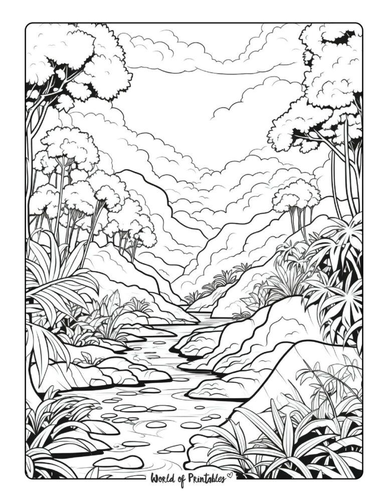 Jungle Coloring Pages - World of Printables