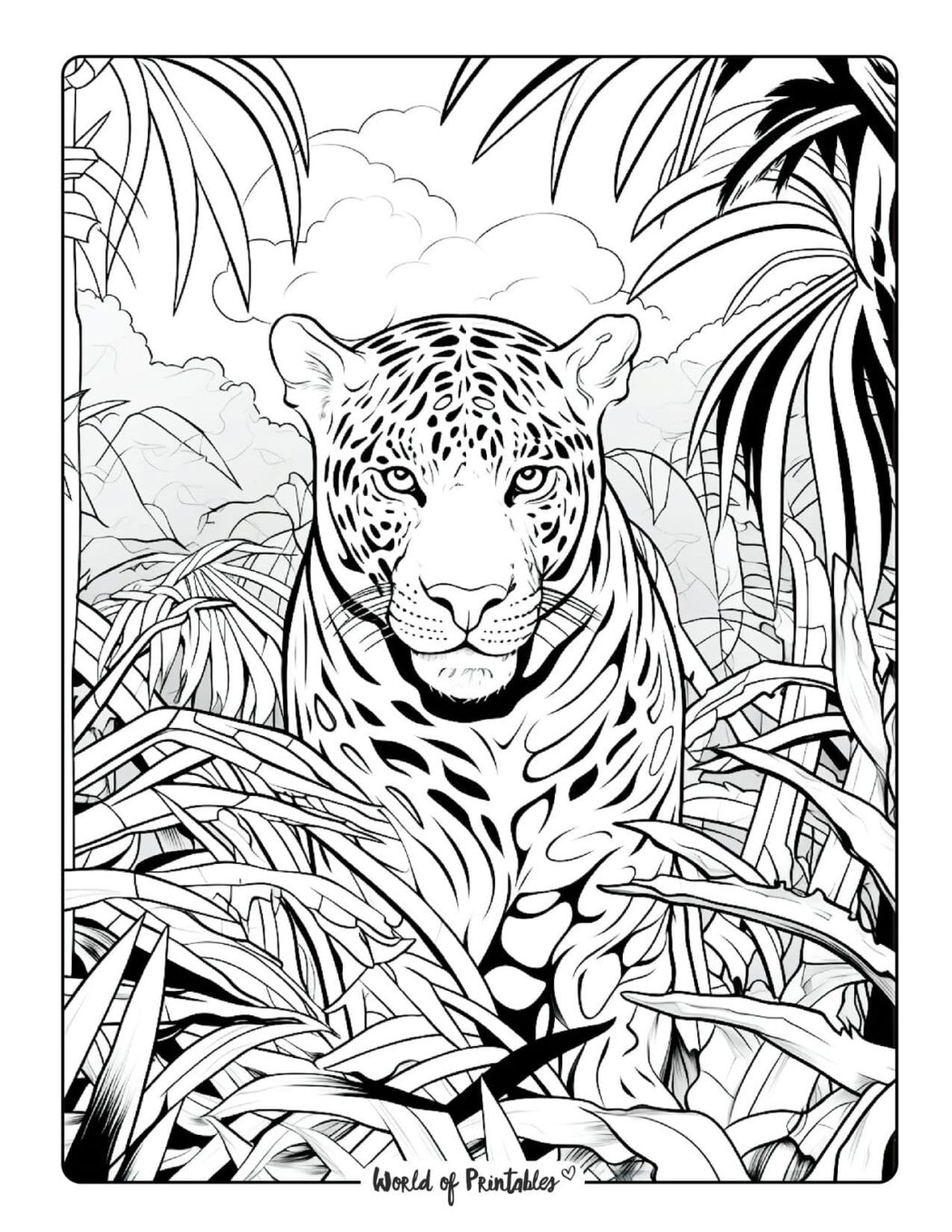 Jungle Coloring Pages - World of Printables