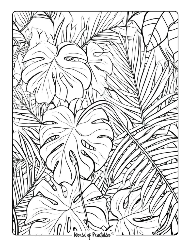 Jungle Coloring Pages - World of Printables