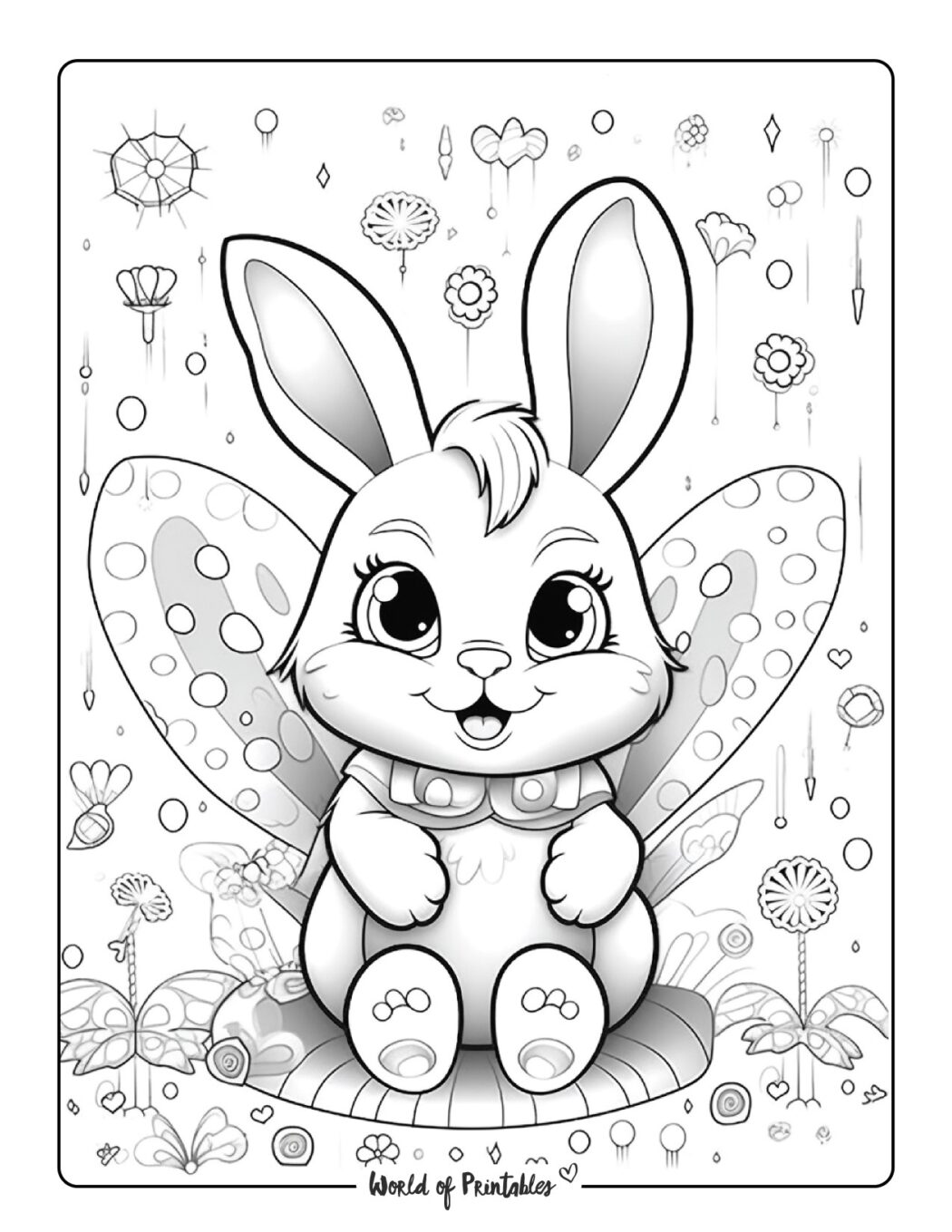 Bunny Coloring Pages - World of Printables