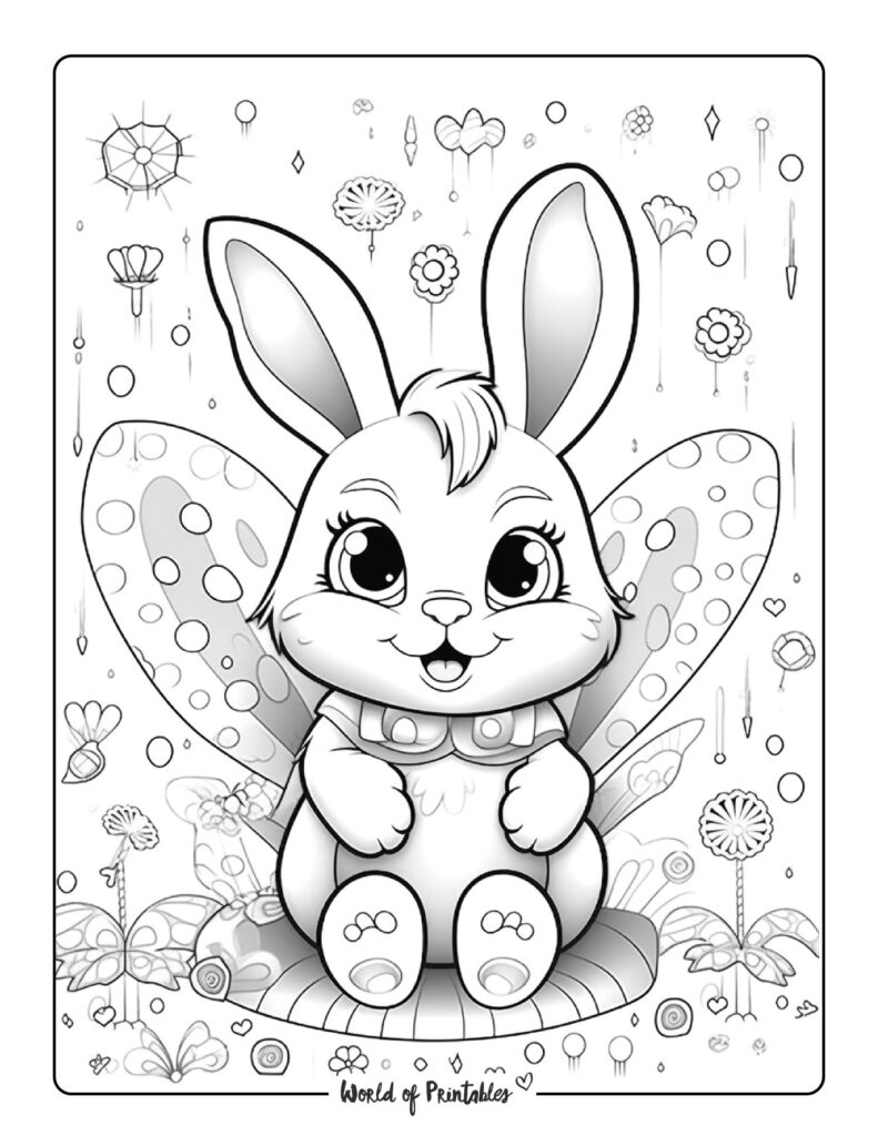 Bunny Coloring Pages - World of Printables