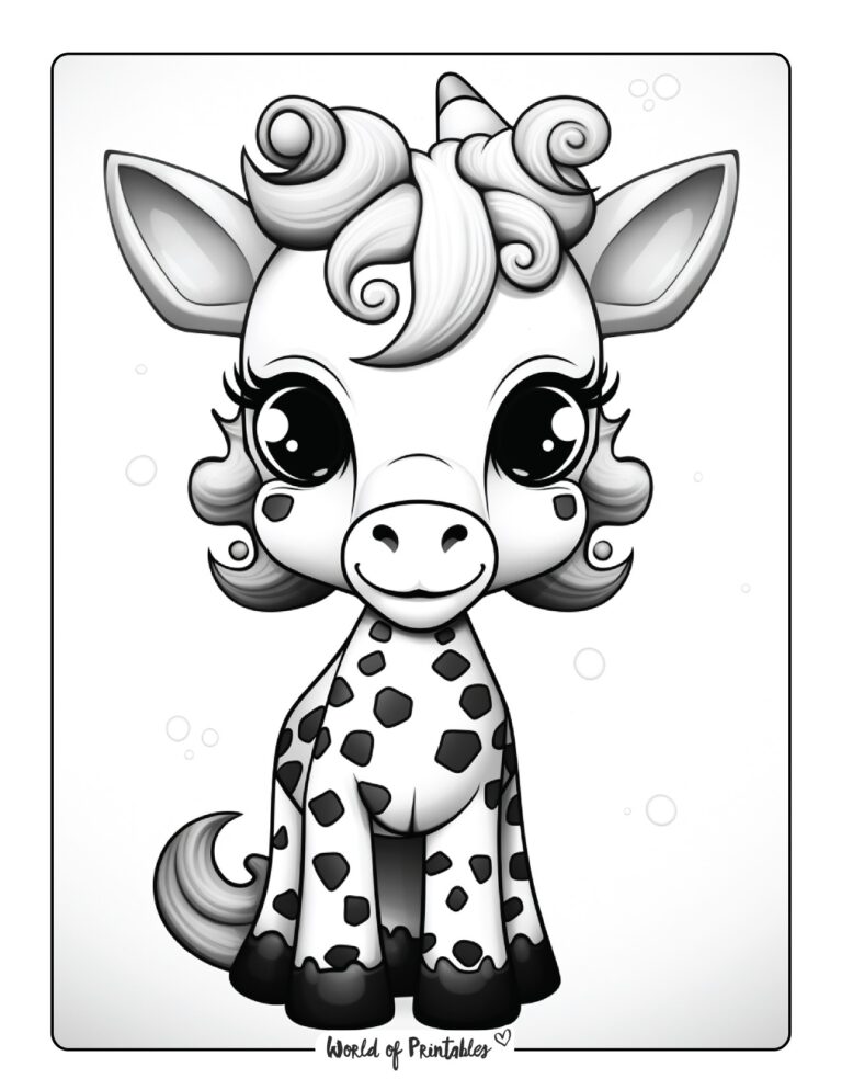 Giraffe Coloring Pages For Kids & Adults - World of Printables