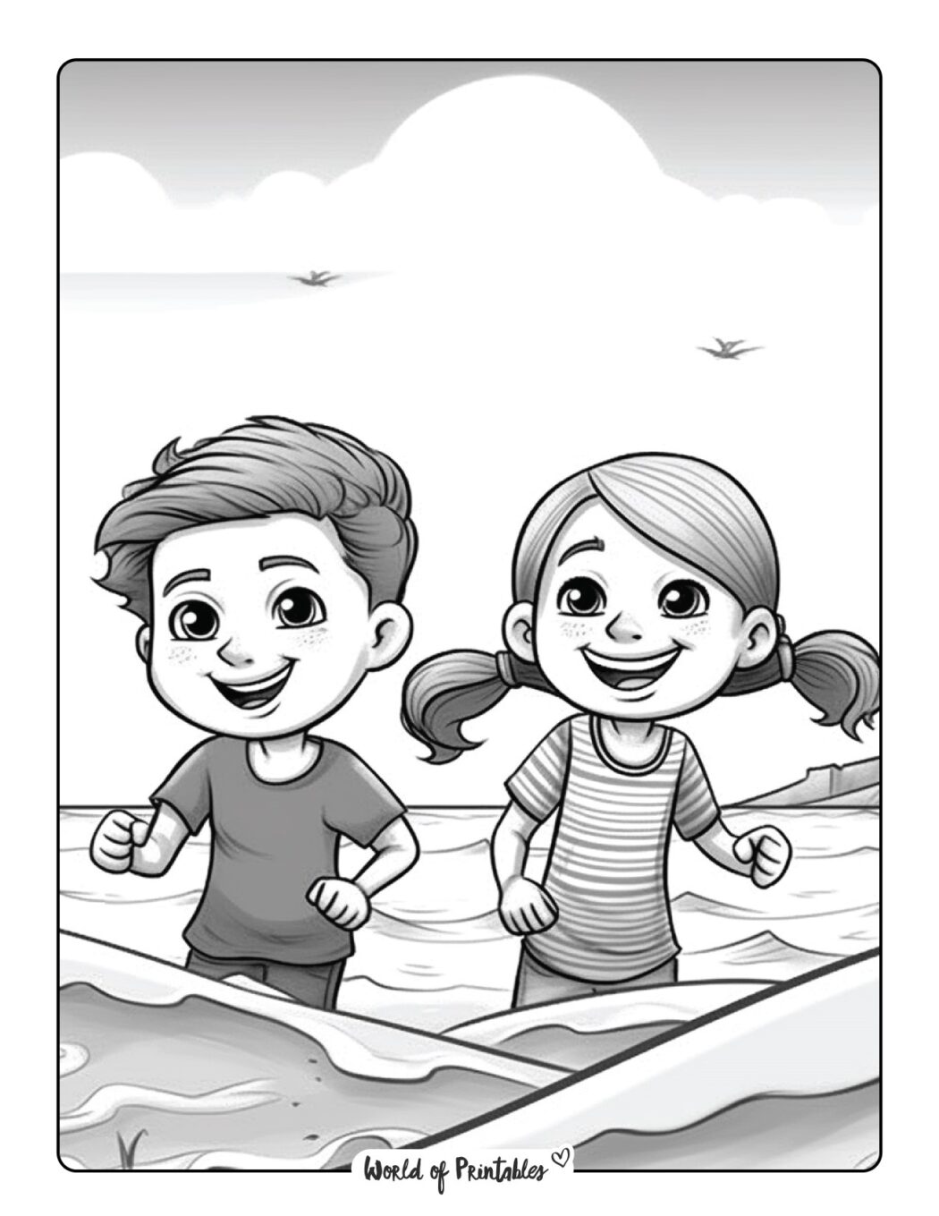 Beach Coloring Pages - World of Printables