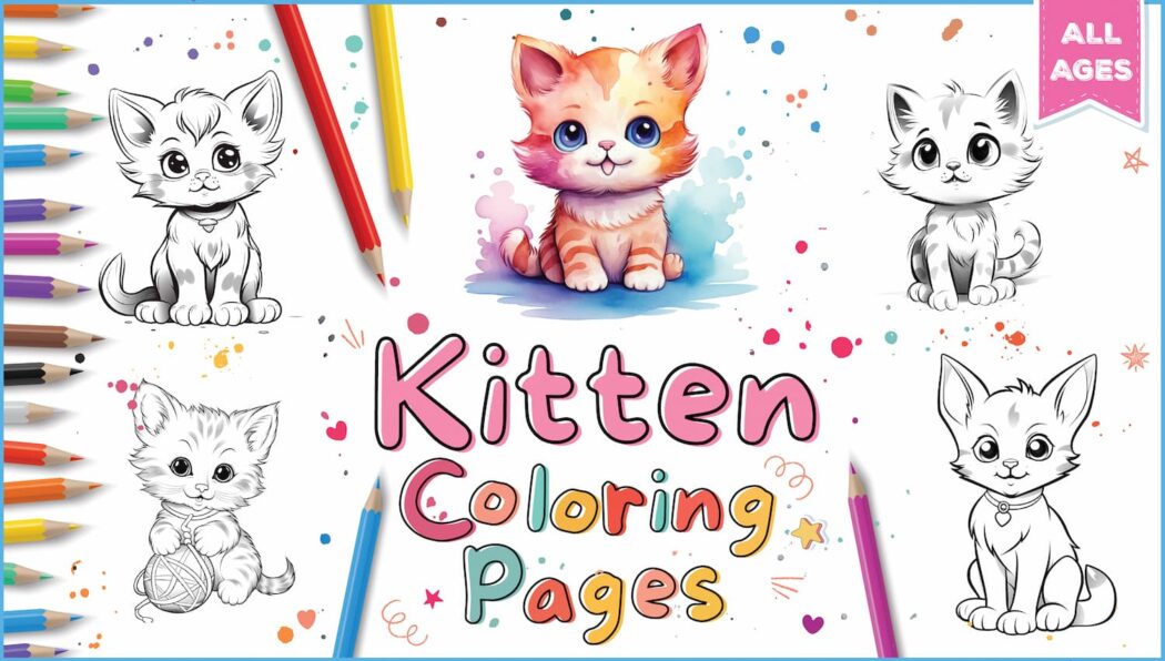 Kitten Coloring Pages - World of Printables