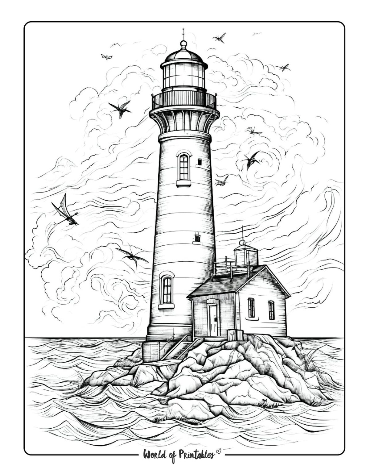 Landscape Coloring Pages - World of Printables