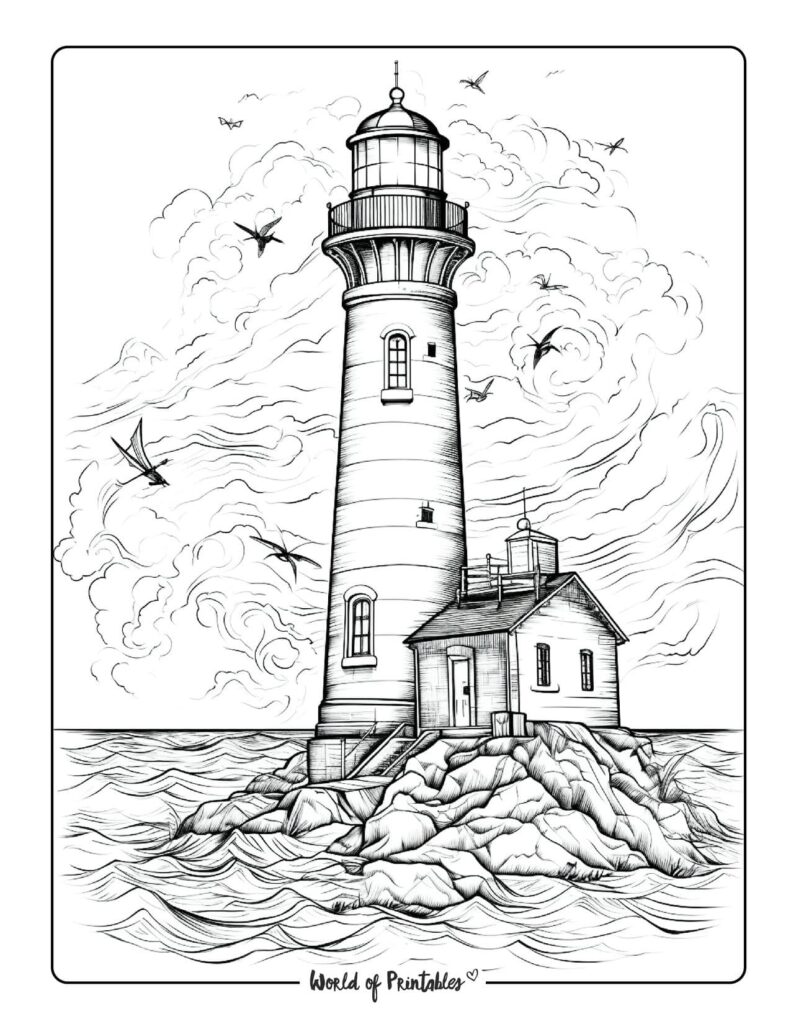 Landscape Coloring Pages - World of Printables
