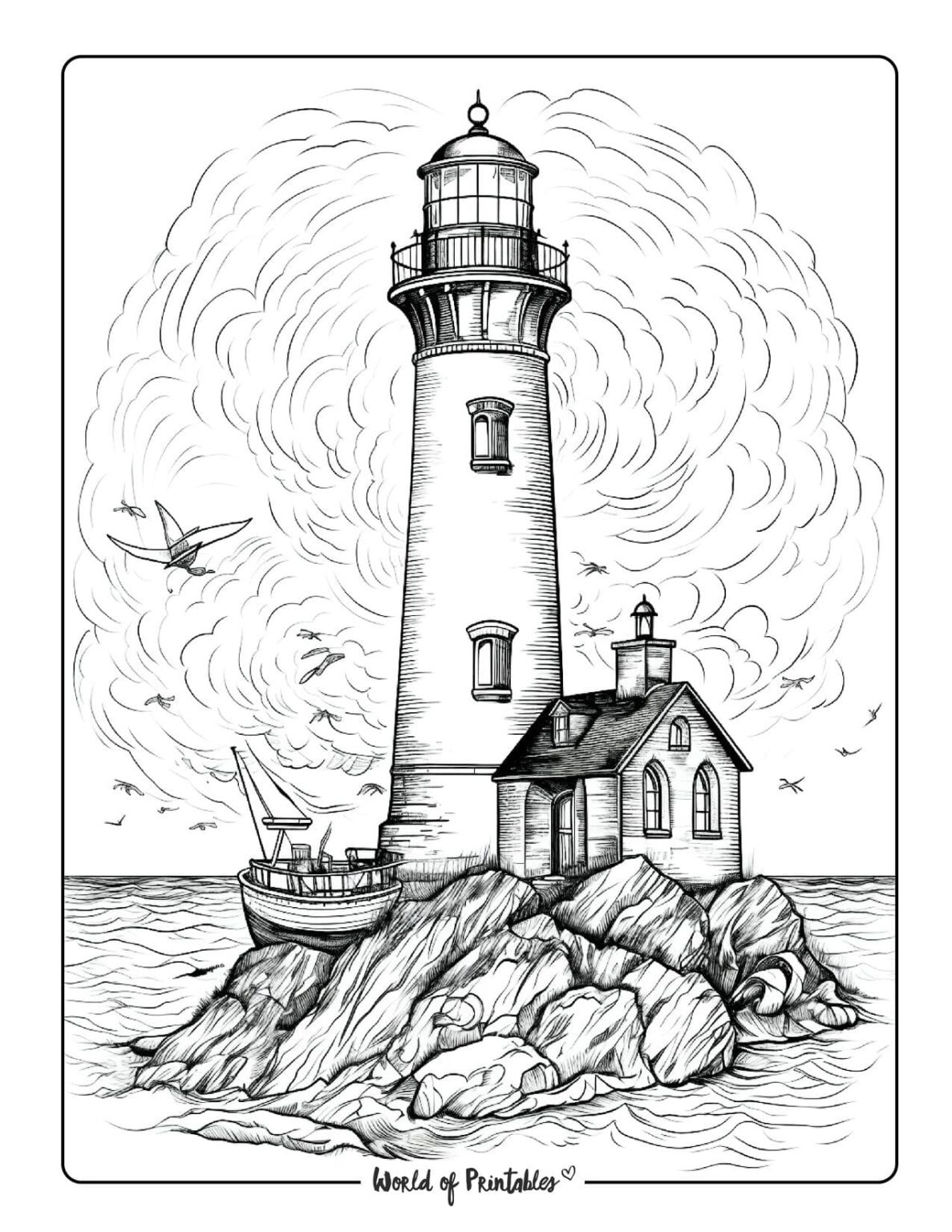 Landscape Coloring Pages - World of Printables