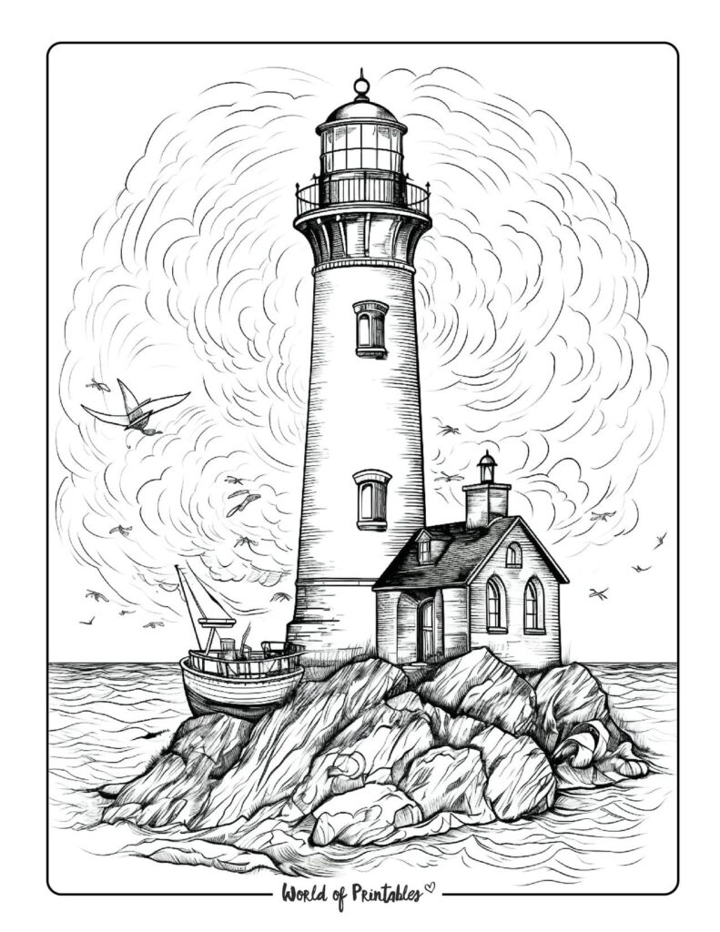 Landscape Coloring Pages - World of Printables