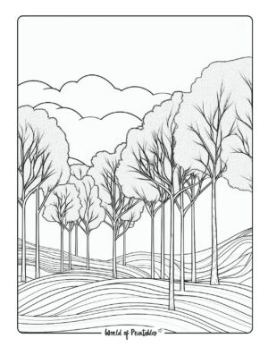 Landscape Coloring Pages - World of Printables