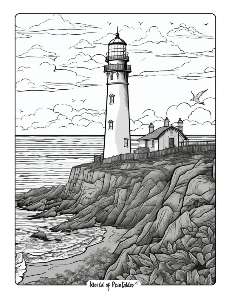 Landscape Coloring Pages - World of Printables