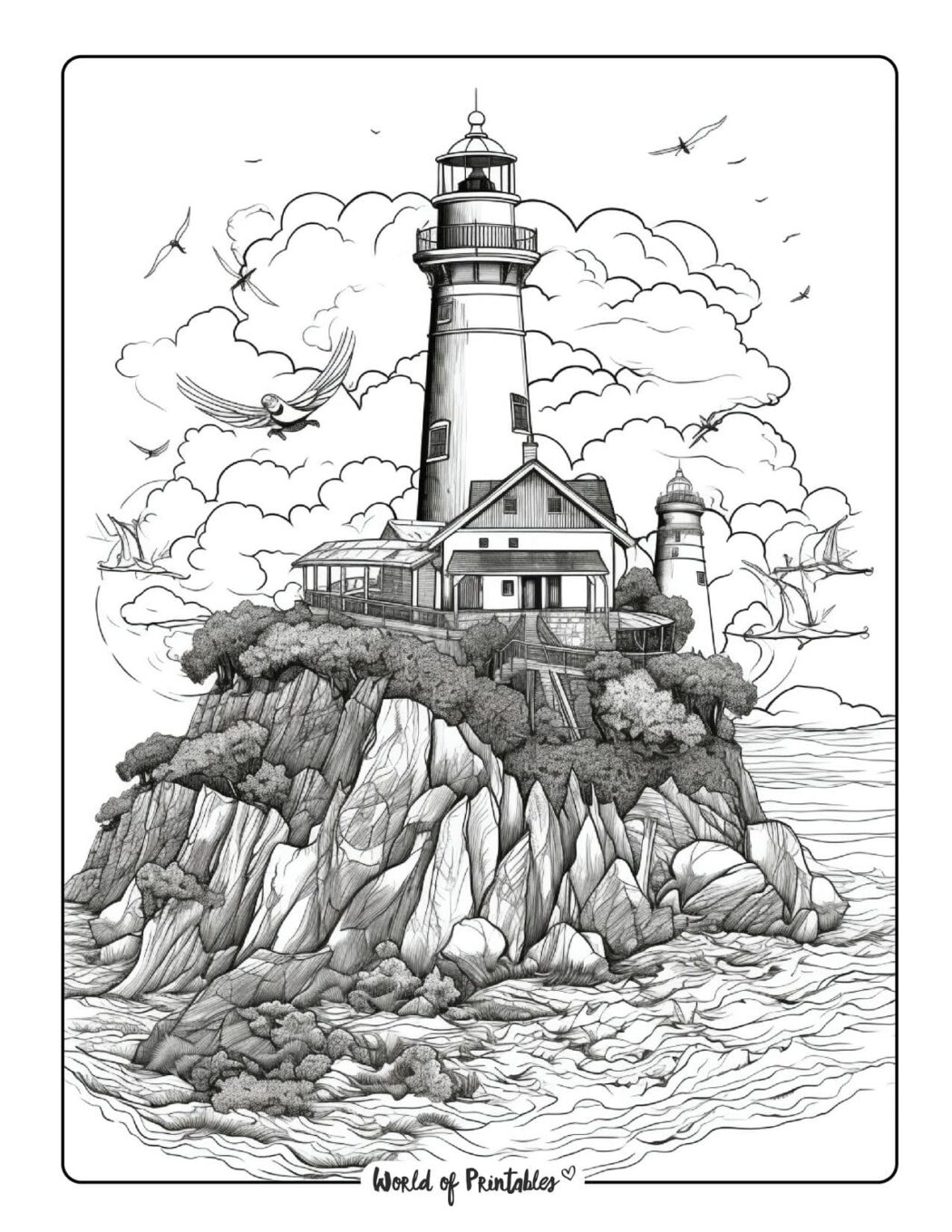 Landscape Coloring Pages - World of Printables