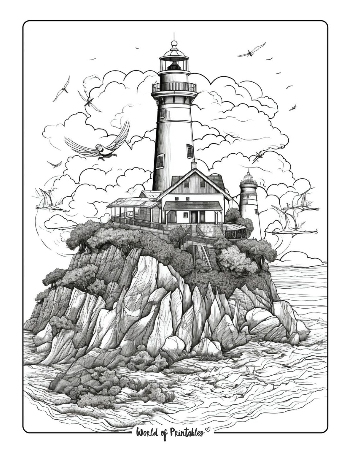 Landscape Coloring Pages - World of Printables