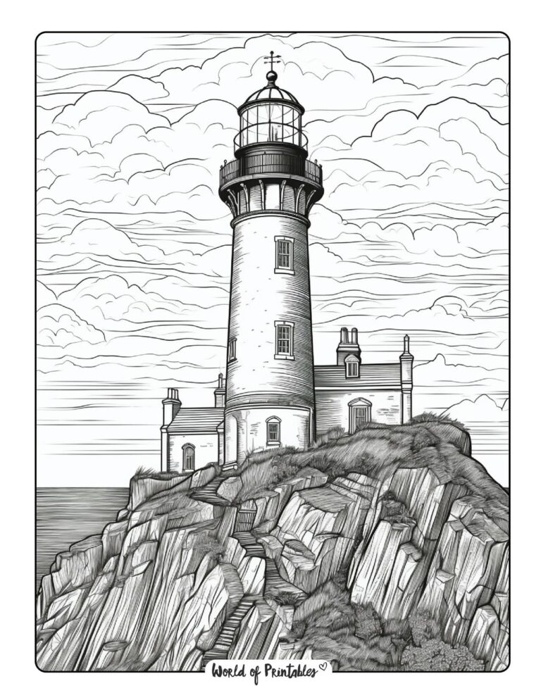 Landscape Coloring Pages - World of Printables