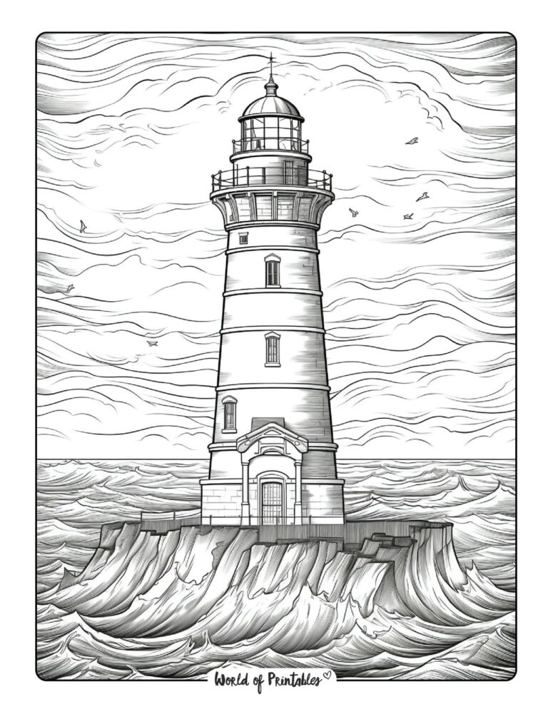 Landscape Coloring Pages - World of Printables