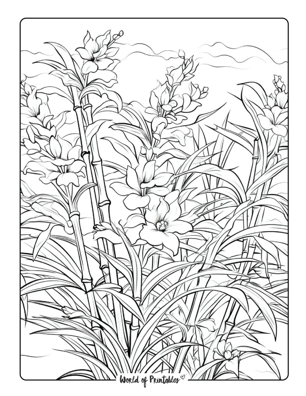 Landscape Coloring Pages - World of Printables