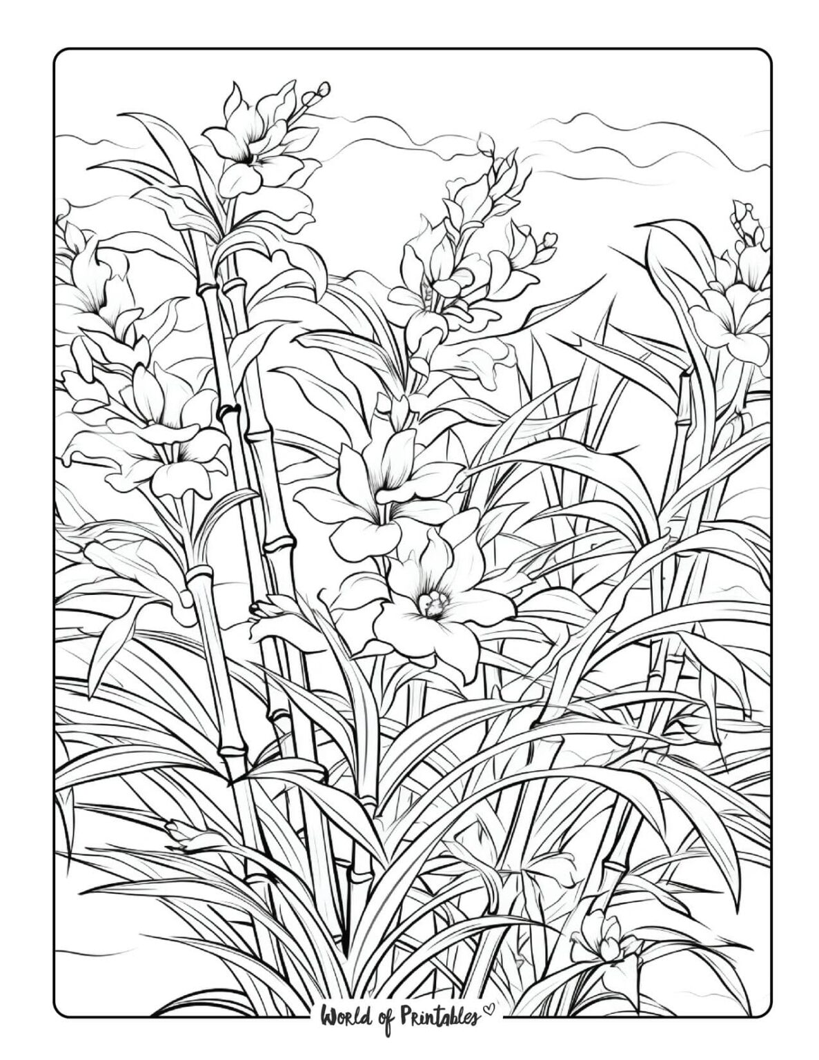 Landscape Coloring Pages - World of Printables