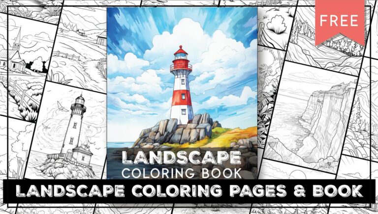 Landscape Coloring Pages - World of Printables