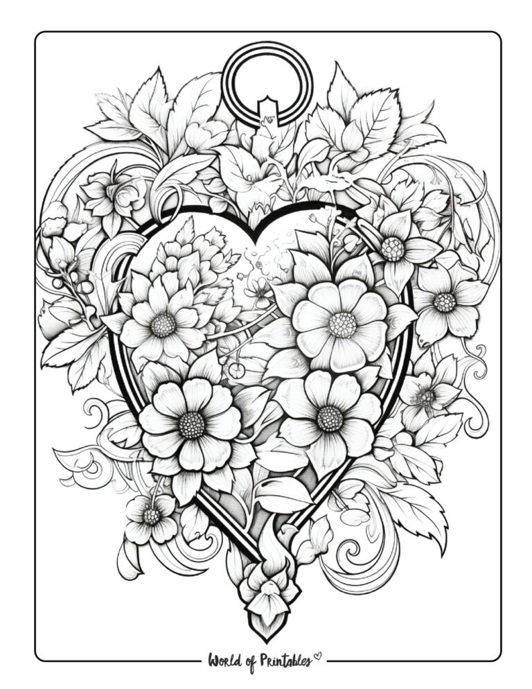 Love Coloring Pages - World of Printables