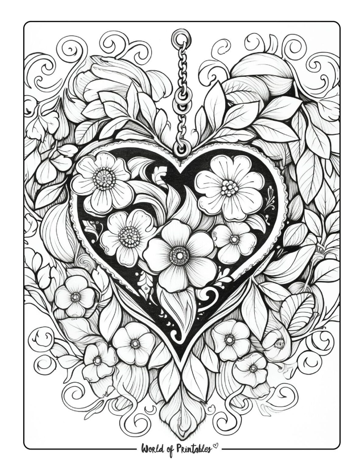 Love Coloring Pages - World of Printables