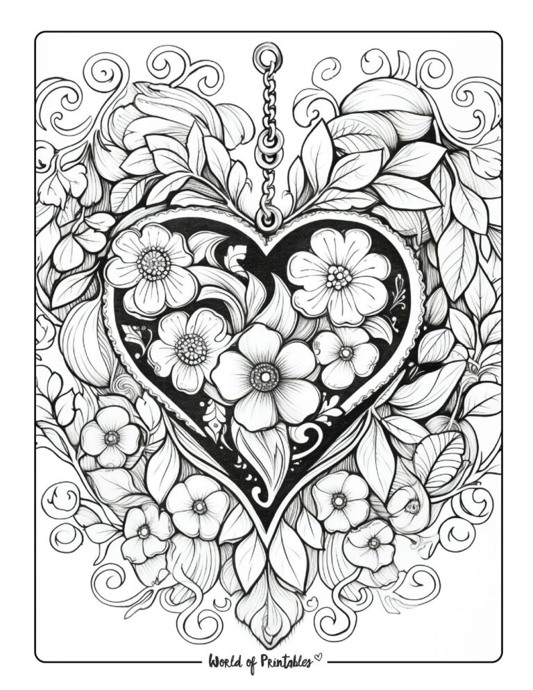Love Coloring Pages - World of Printables