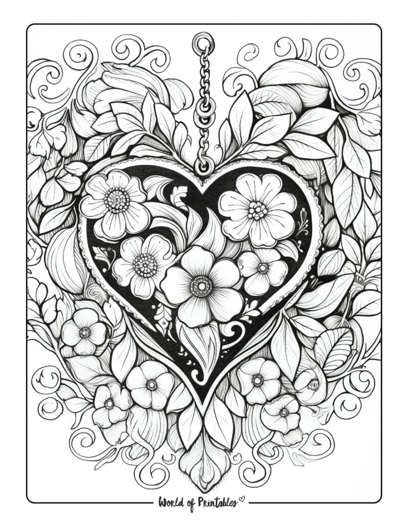 Love Coloring Pages - World of Printables