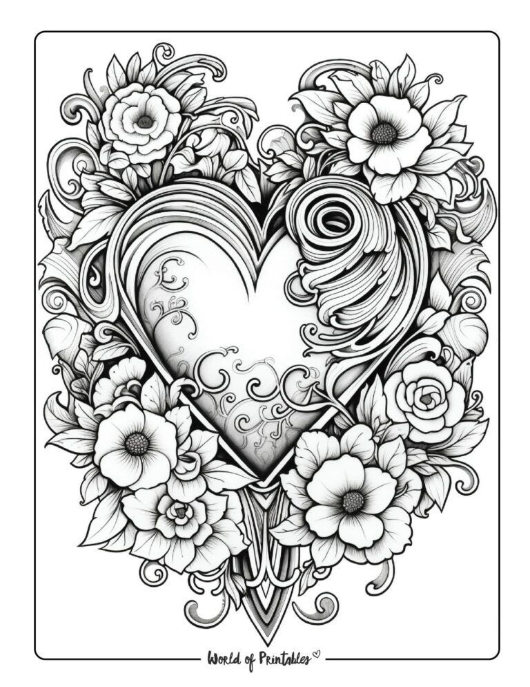 Love Coloring Pages - World of Printables