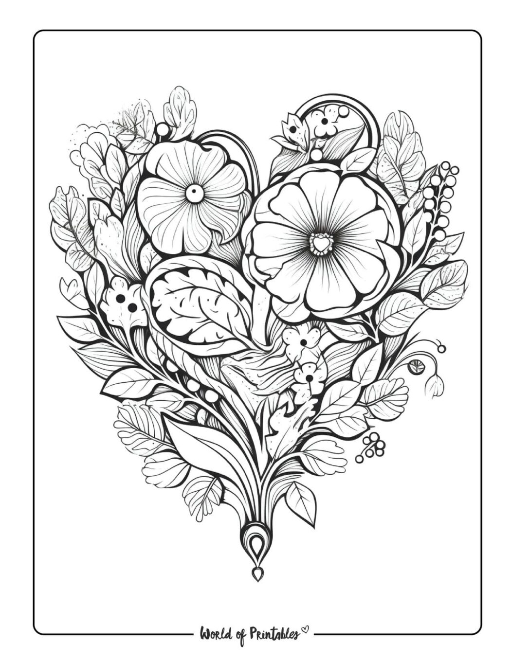 Love Coloring Pages - World of Printables