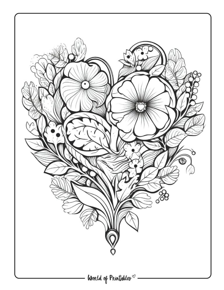 Love Coloring Pages - World of Printables