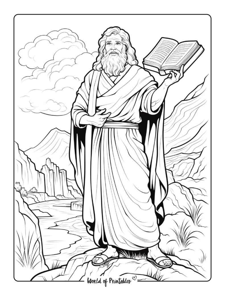 Bible Coloring Pages For Kids & Adults - World of Printables