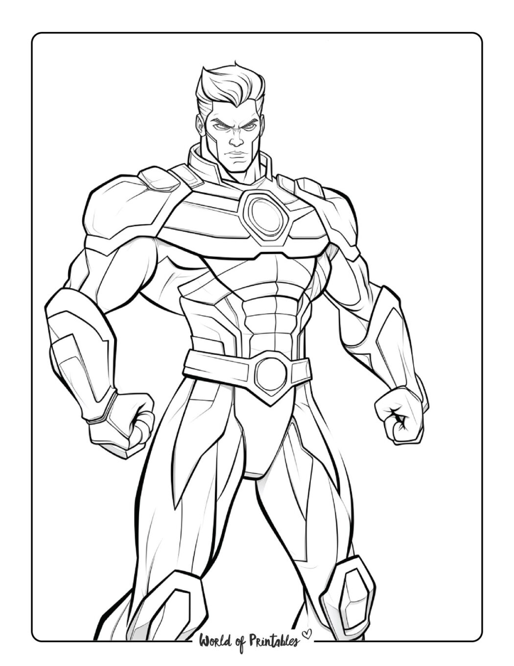 Hero Coloring Pages - World of Printables