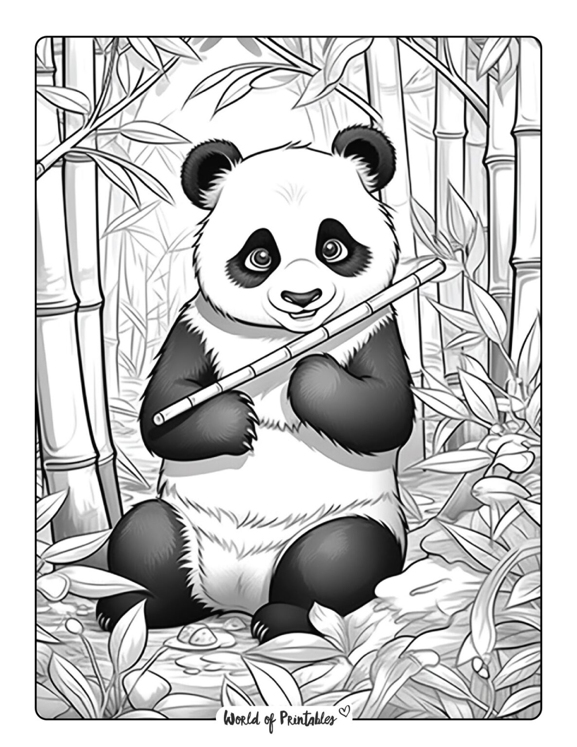 Panda Coloring Pages For Kids & Adults - World of Printables