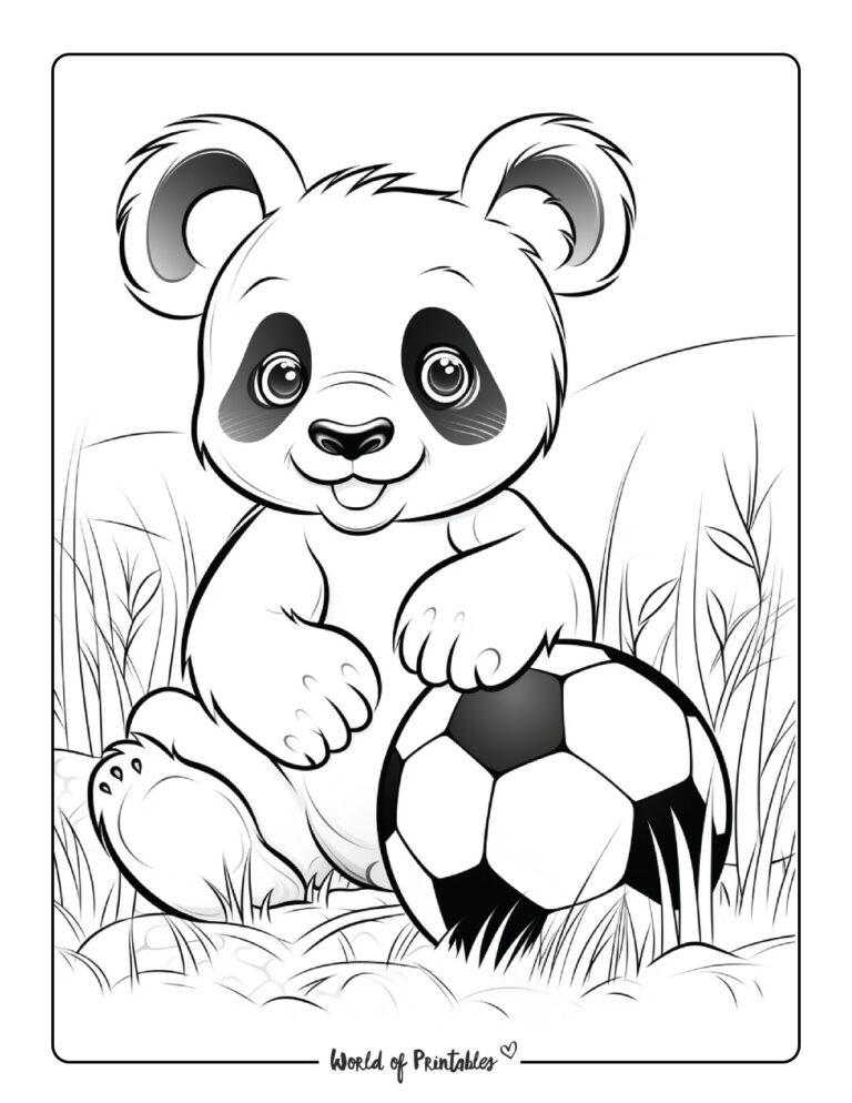 Panda Coloring Pages For Kids & Adults - World of Printables